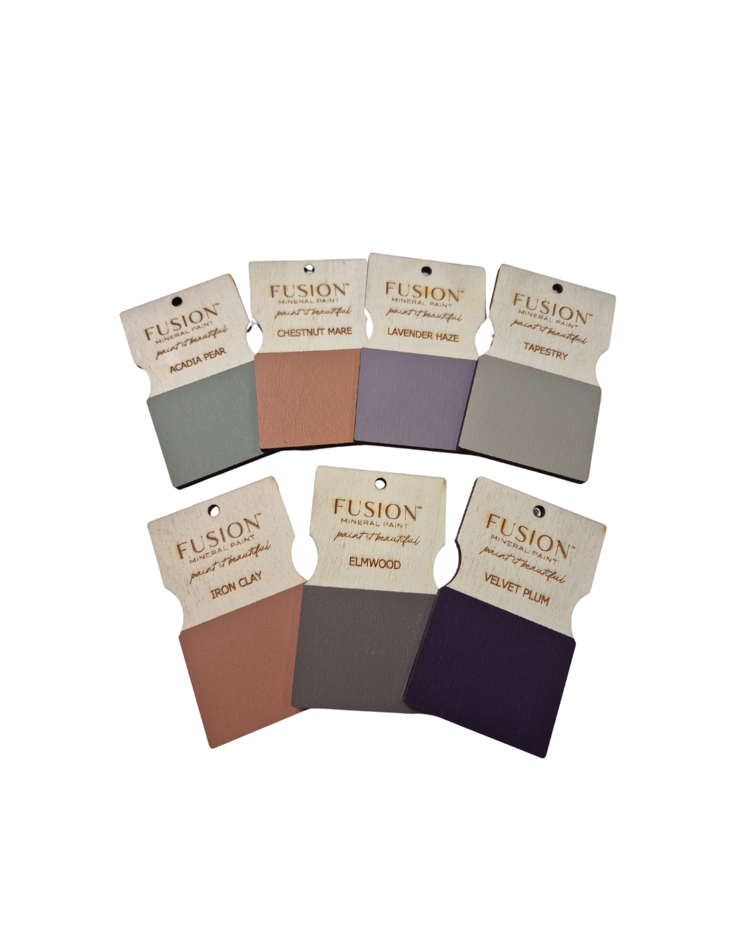 2024/5 NEW FUSION COLOURS | True Colour Fusion Mineral Wooden Samples