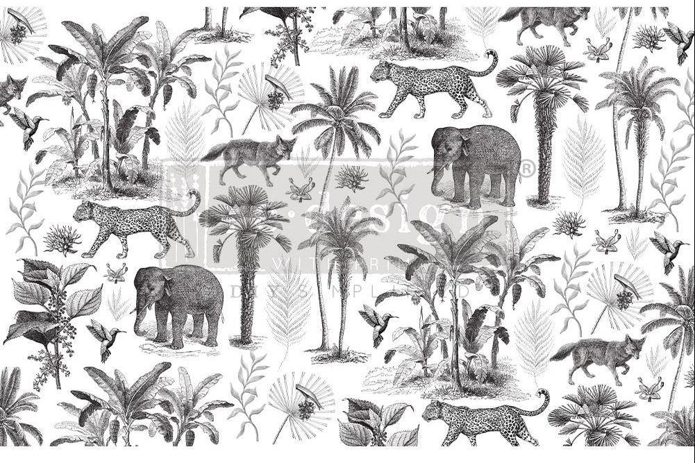 WILD SAVANNA | Decoupage Tissue Paper | Redesign With Prima |19" X 30"