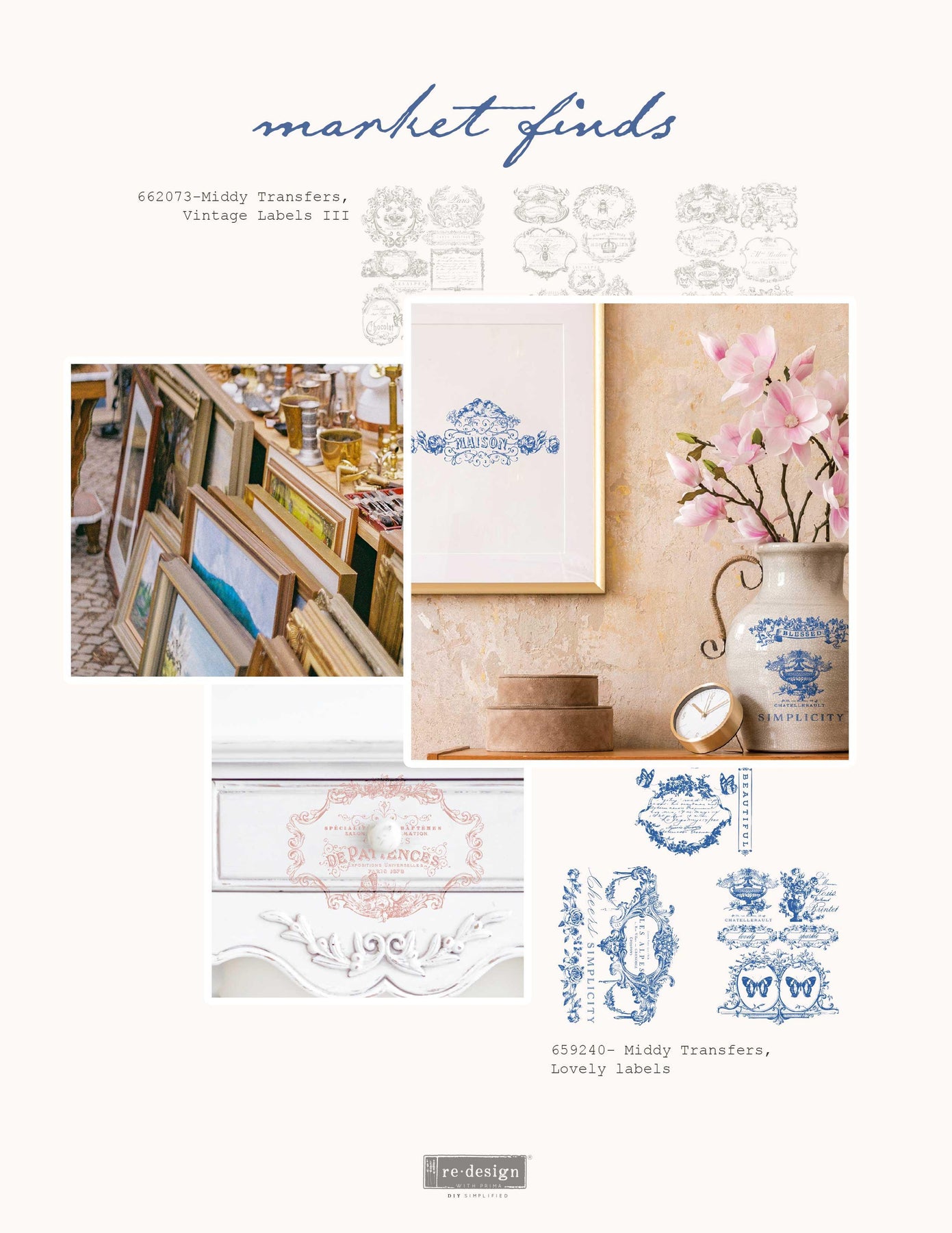 Lovely Labels - Midi Transfer Redesign with Prima UK - Fast Despatch