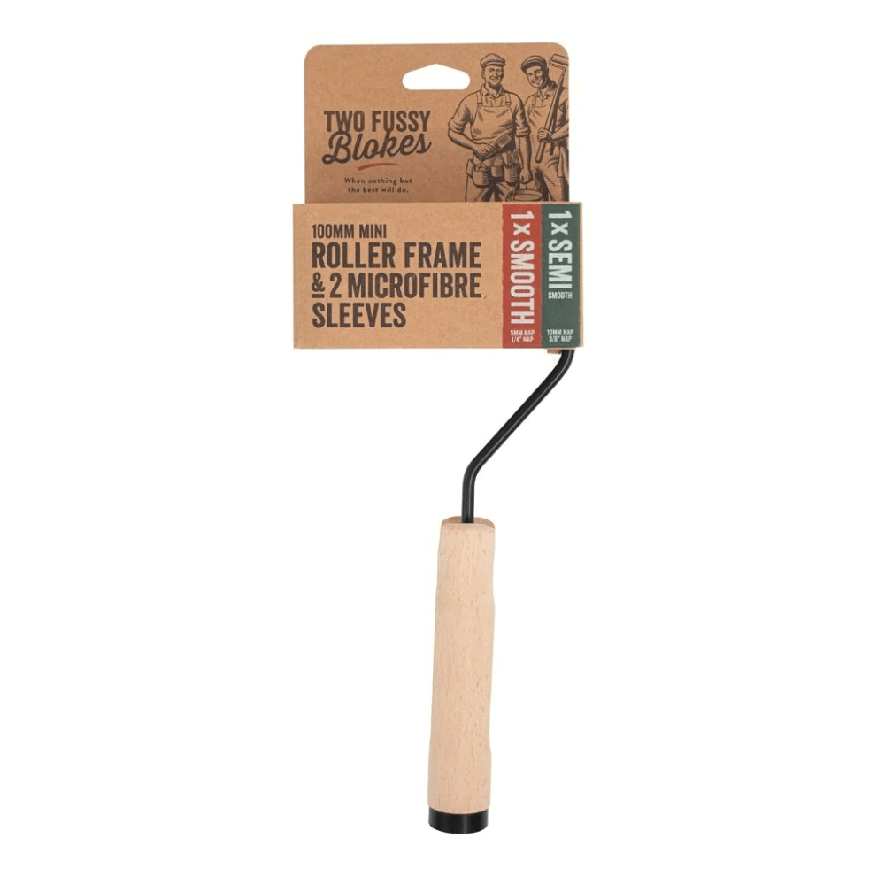 Mini Roller Handle & 2 Sleeves Set | Two Fussy Blokes | 4 Inch