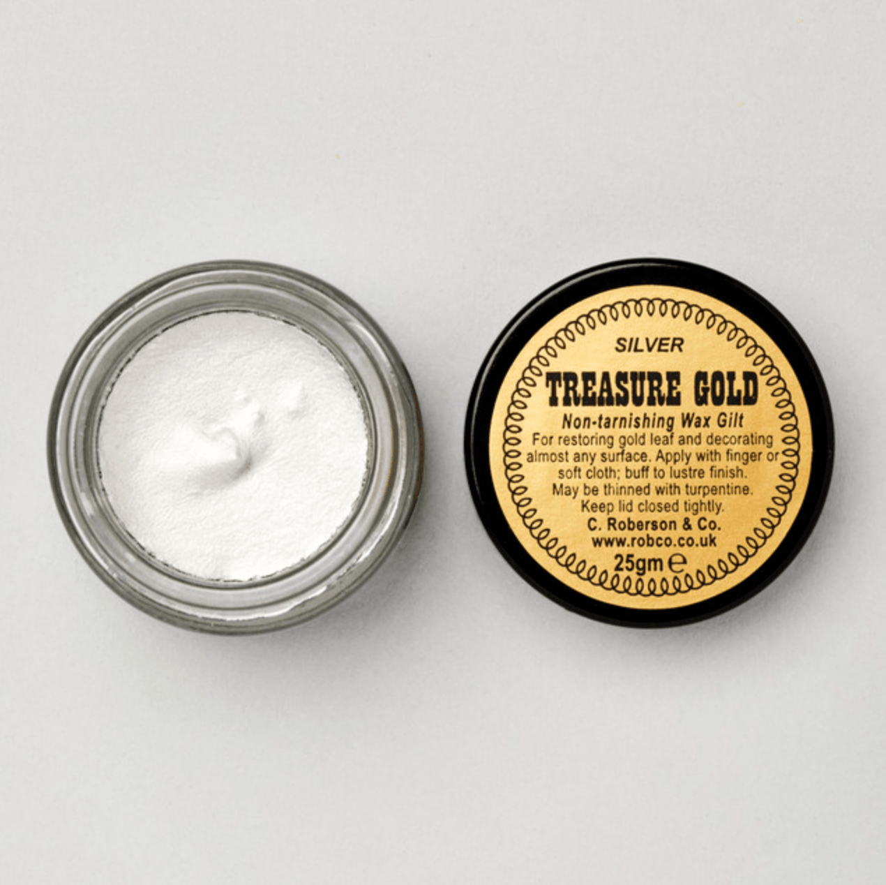 Rub on Gilding Wax | Silver | Treasures Gold | Roberson Uk Shop